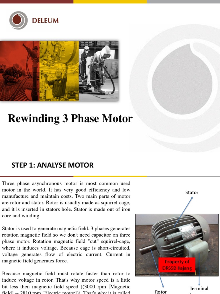 Motor Overhaul SOP-DRSSB | Download Free PDF | Electric Motor ...