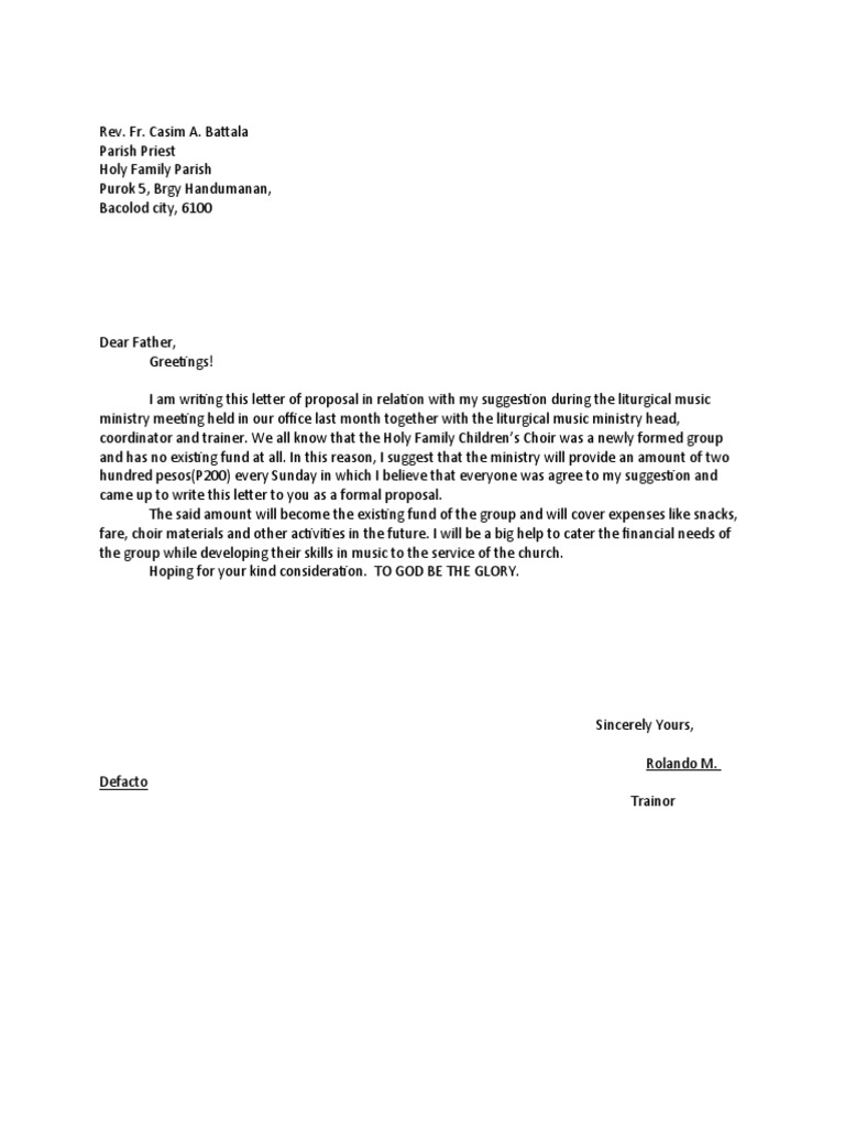 Letter of Proposal | PDF