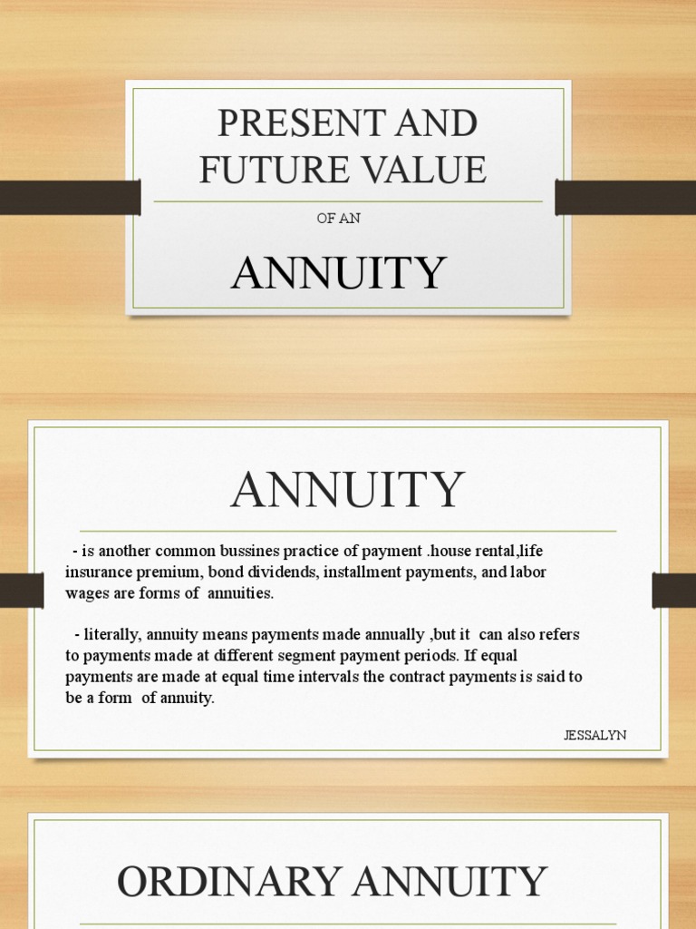 Calculating Present and Future Values of Annuities, Annuity Due, and Amortized Loans | PDF ...