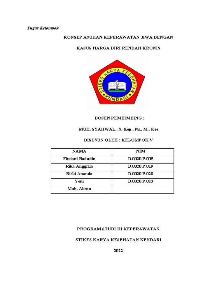 Askep Harga Diri Rendah Kronis | PDF