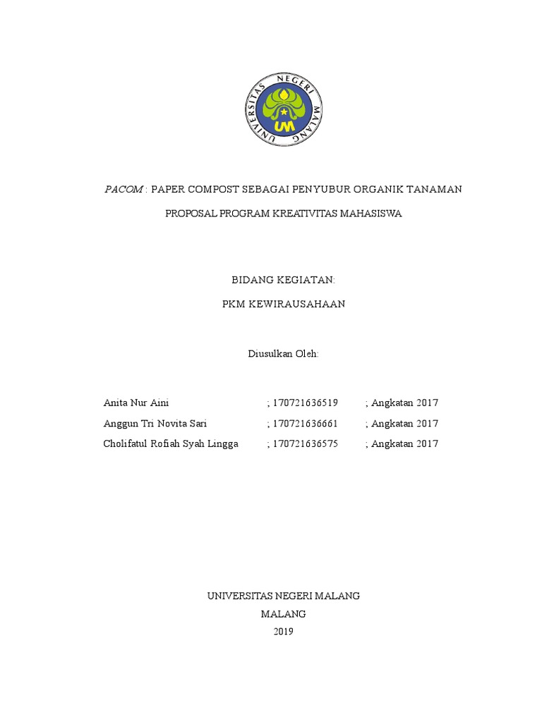 PKM Praksis - Limbah Kertas | PDF