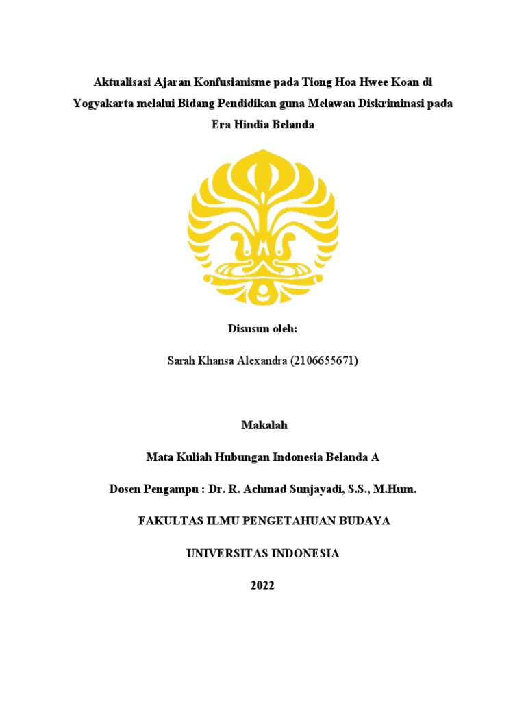 Sarah Khansa Alexandra (2106655671) | PDF