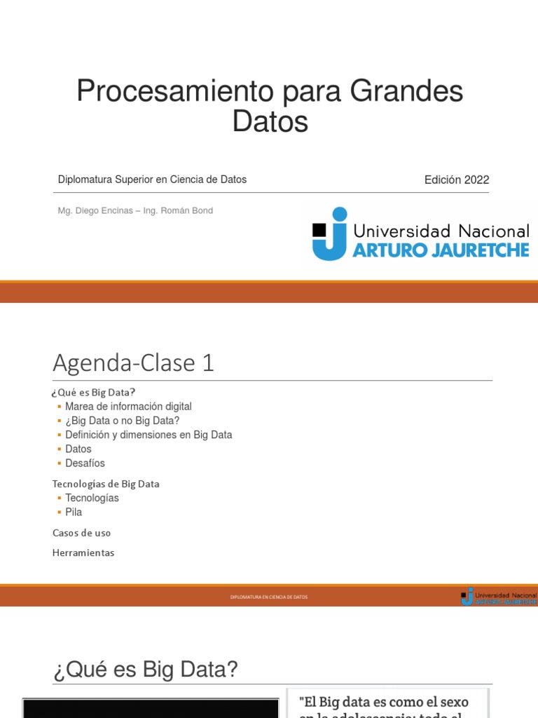 Clase 1 | PDF | Big Data | Bases de datos