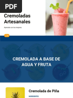 Recetas de Cremoladas Variadas | PDF | Cuchara | Alimentos