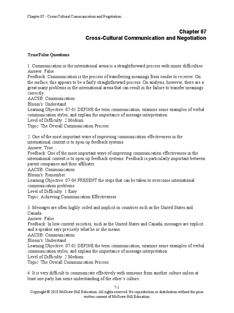 Luthans10e TB Ch07 | PDF | Communication | Nonverbal Communication