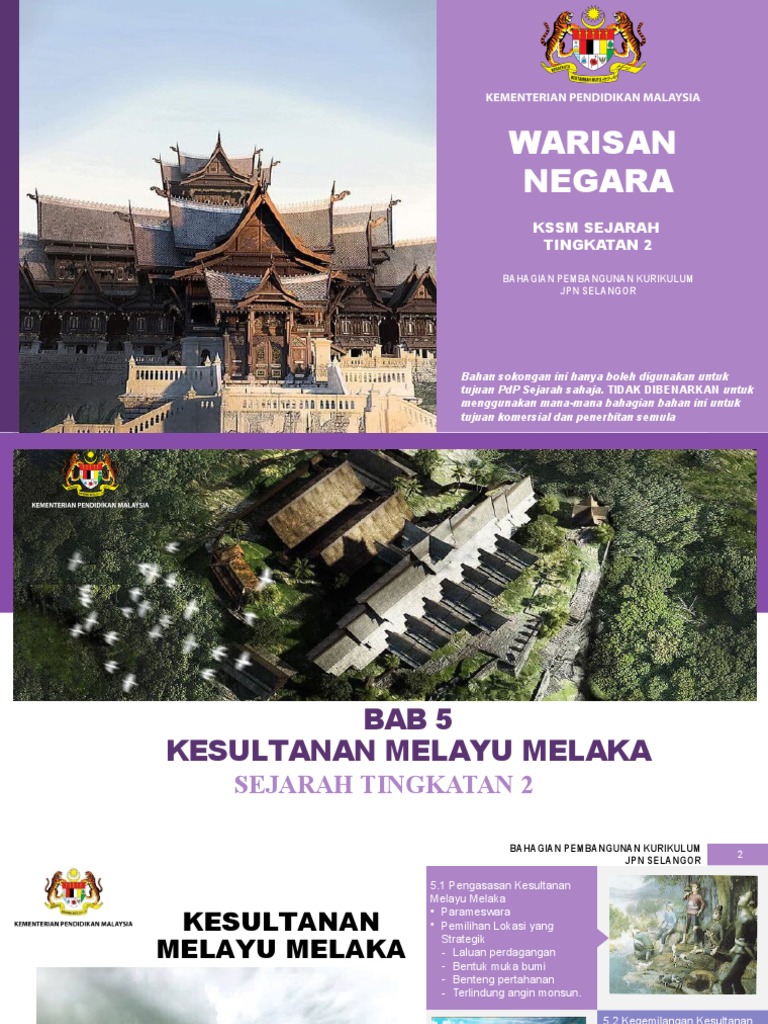 KSSM Sejarah Tingkatan 2 Bab 5 | PDF