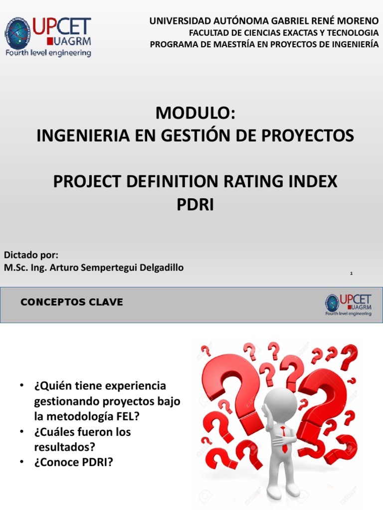 03 - Project Definition Rating Index PDRI | PDF | Planificación