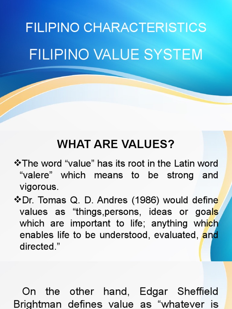 Filipino Characteristics Nstp1 | PDF | Self Esteem | Philippines