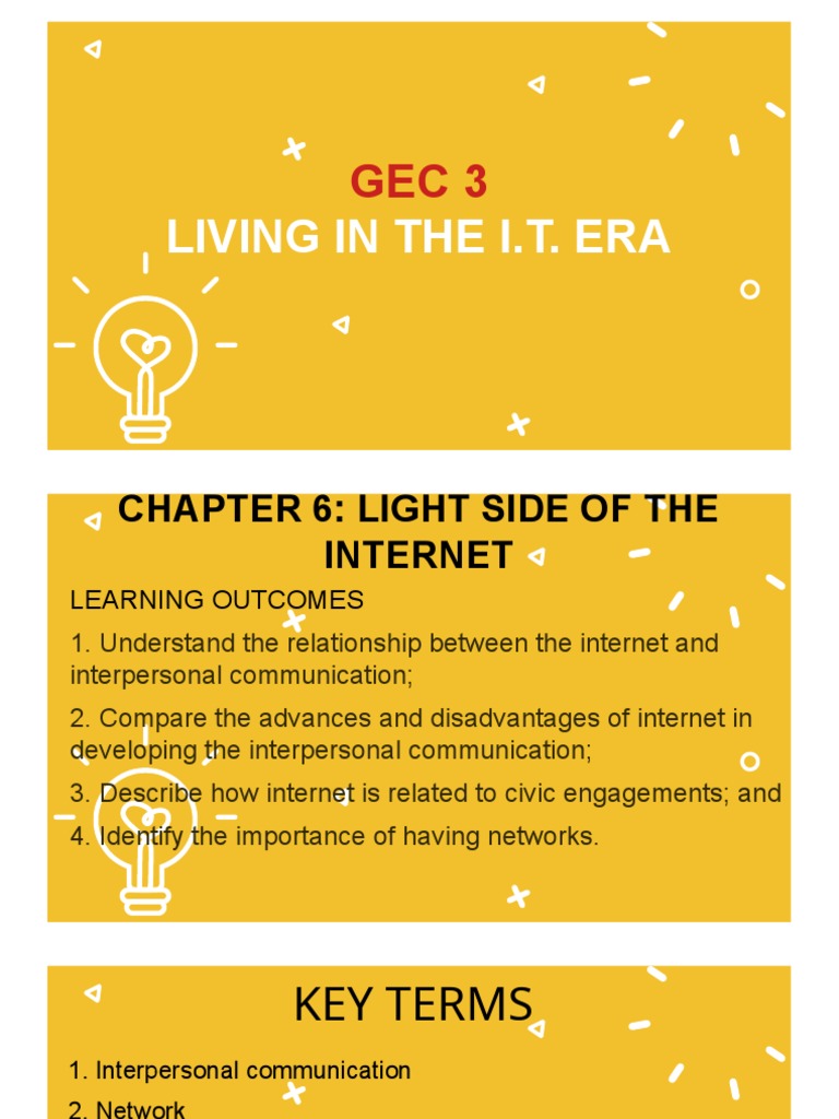 It Era Report | PDF | Communication | Social Capital