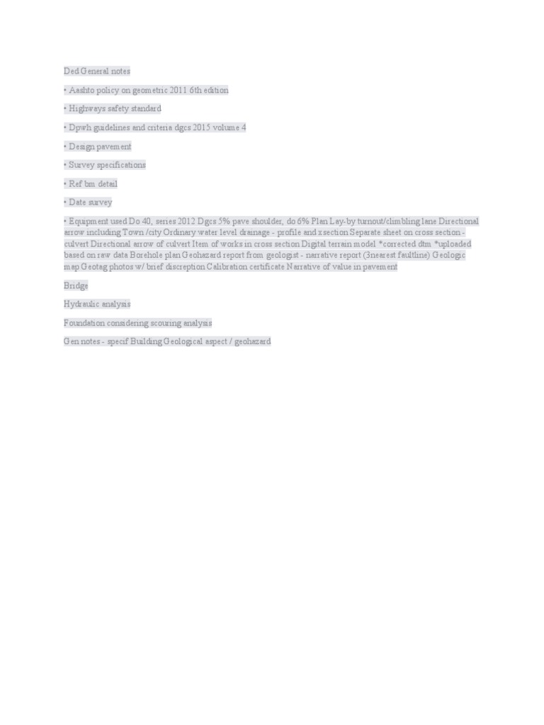 Ded General Notes | PDF