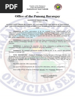 Sample Brgy Ordinance On HAPAG | PDF | Government | Justice