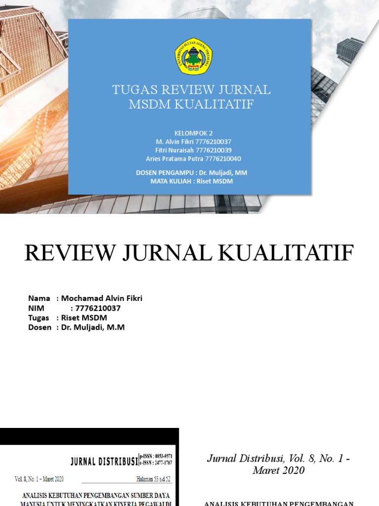 Tugas Jurnal - Riset MSDM Qualitative - Kel 2 | PDF