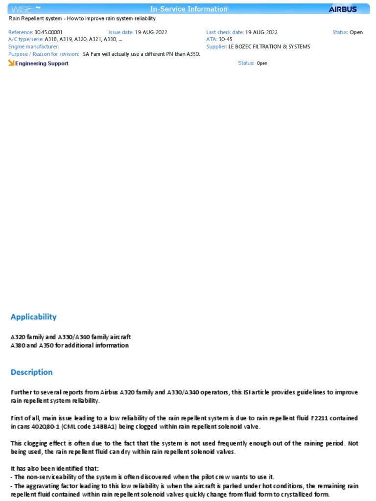 30 45 00001 | PDF | Reliability Engineering | Aviation