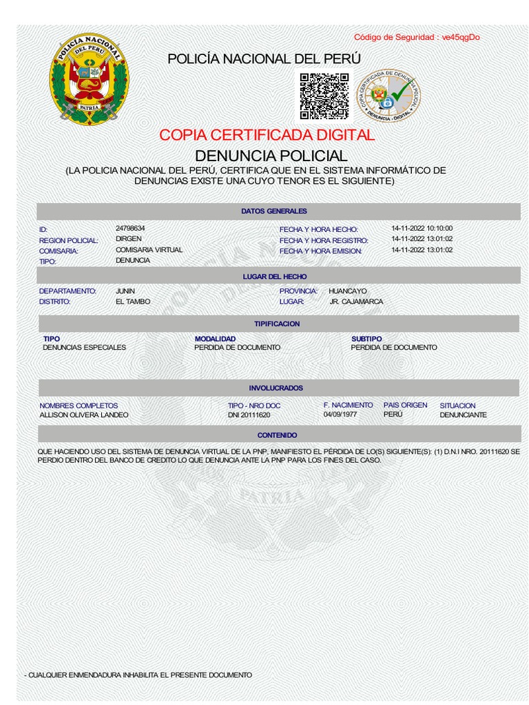 Copia Certificada | PDF