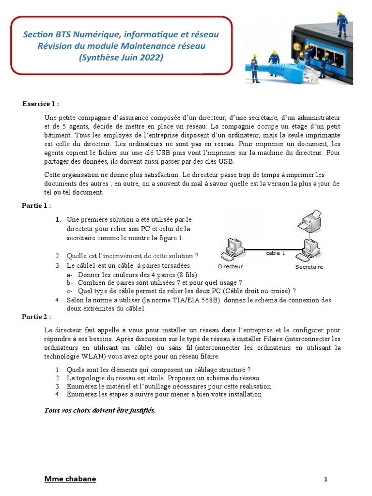 Câblage Ethernet pour PME et Maintenance | PDF | Câble coaxial ...