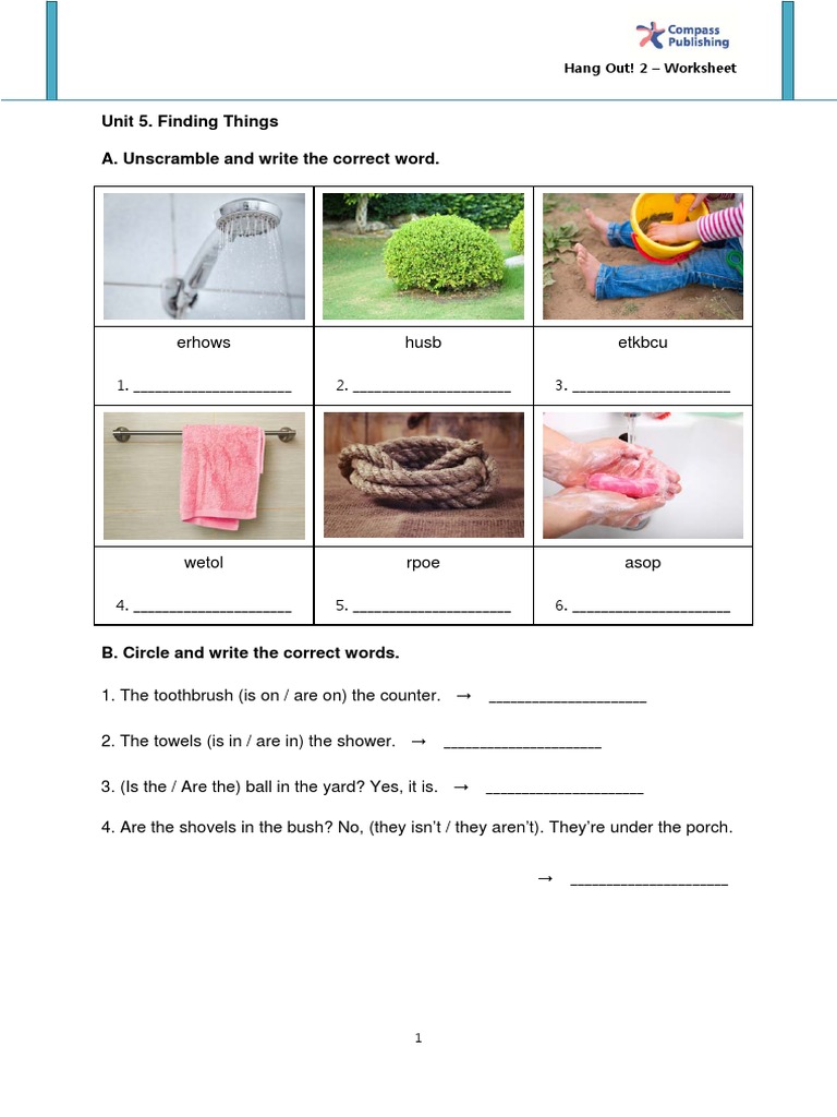 Hangout 2 - Worksheet - U5 | PDF