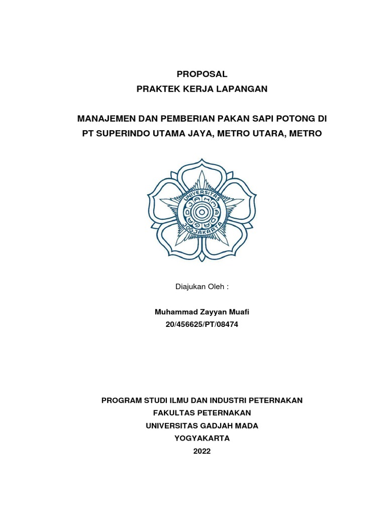 Proposal PKL - Muhammad Zayyan Muafi ACC | PDF