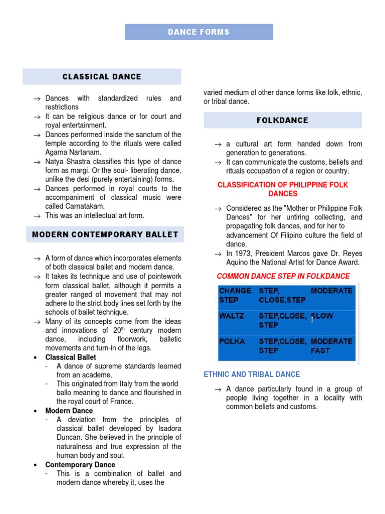 Dance Forms | PDF | Dances | Rhythm