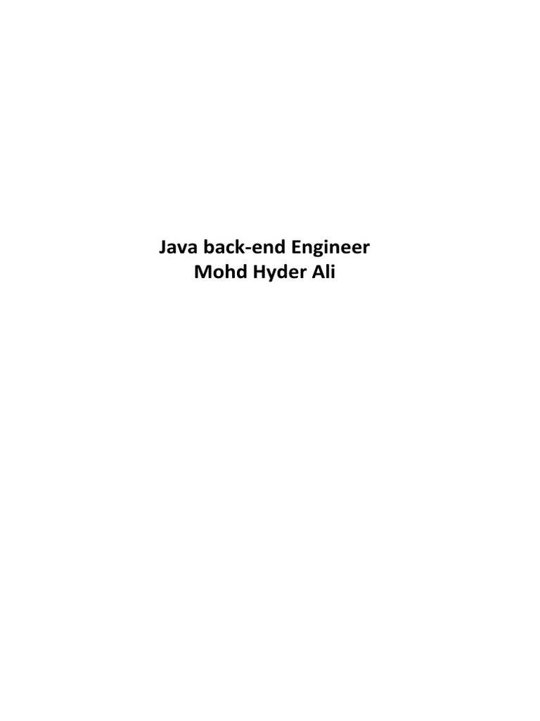 Encred CV - Hyder Ali | PDF | Spring Framework | Angular Js