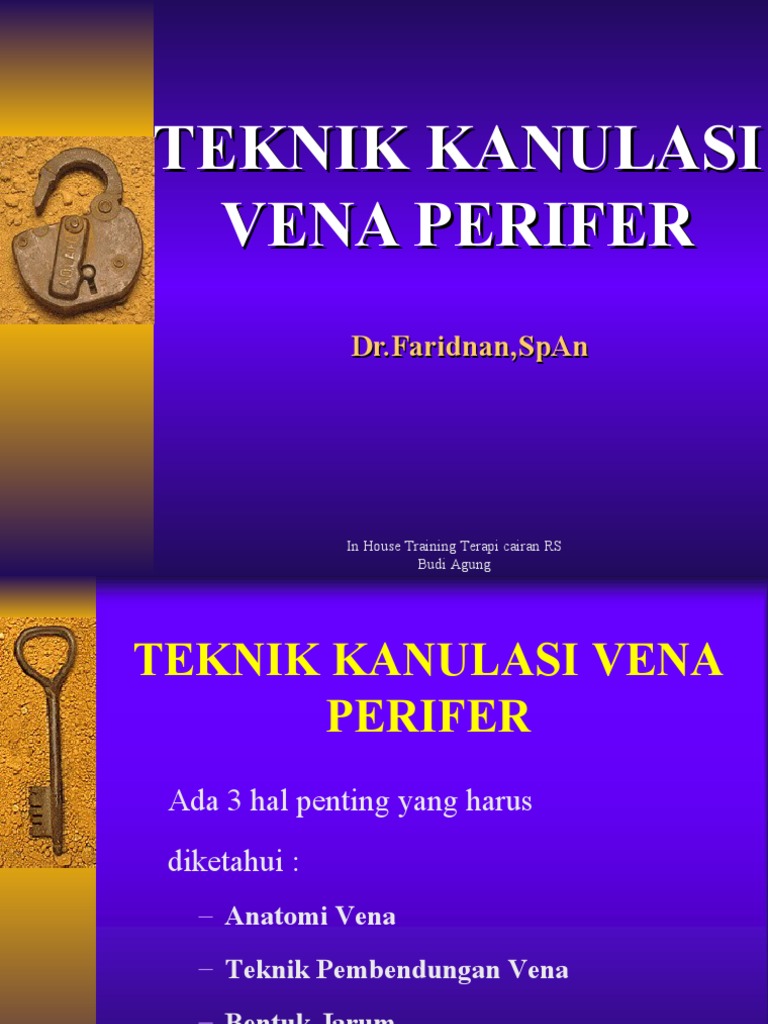 Tekhnik Kanulasi Vena Perifer | PDF