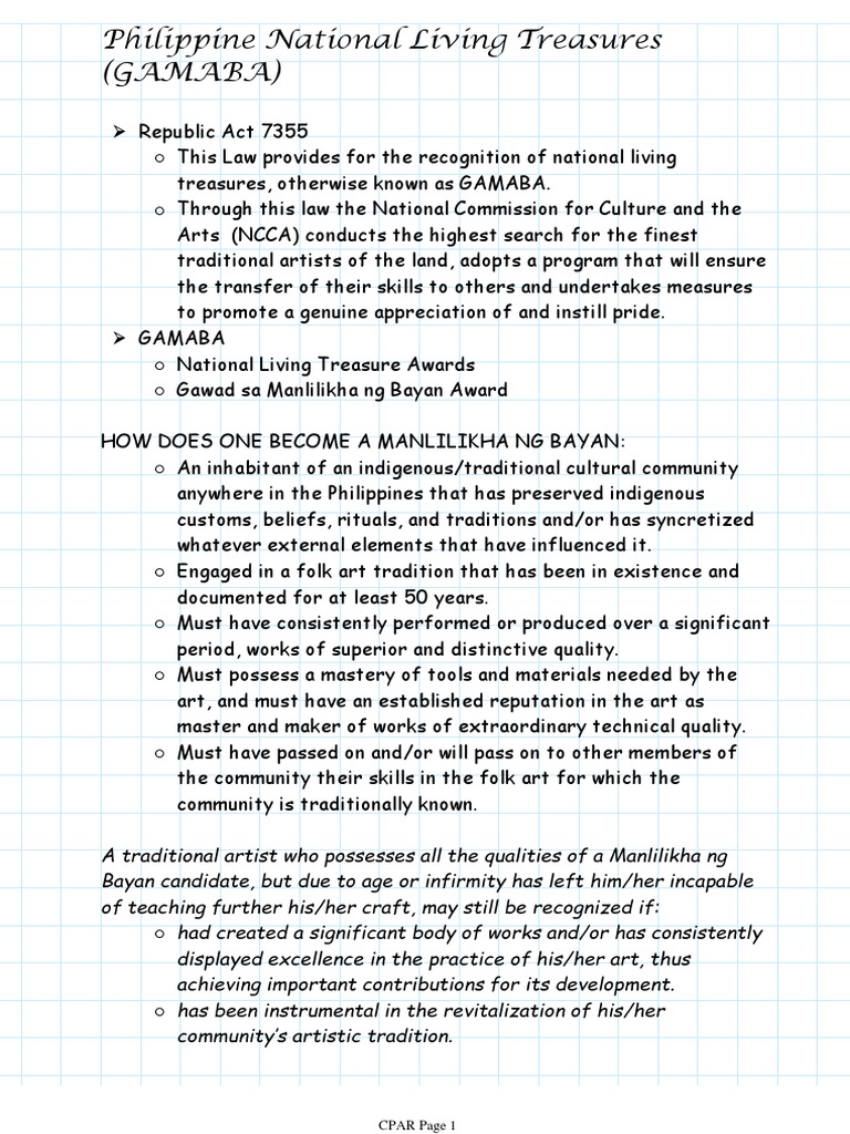 Cpar Gamaba Artists | Download Free PDF | Philippines