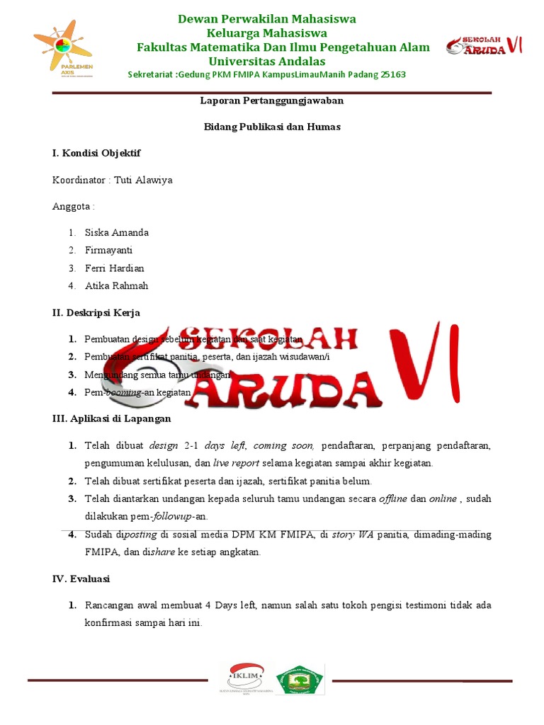 LPJ Pubdok Humas | PDF