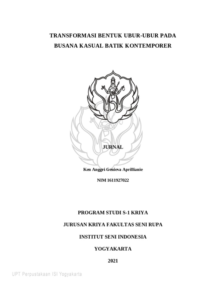 Ken Anggri Genieva A - 2021 - Naskah Publikasi | PDF | Textiles | The Arts