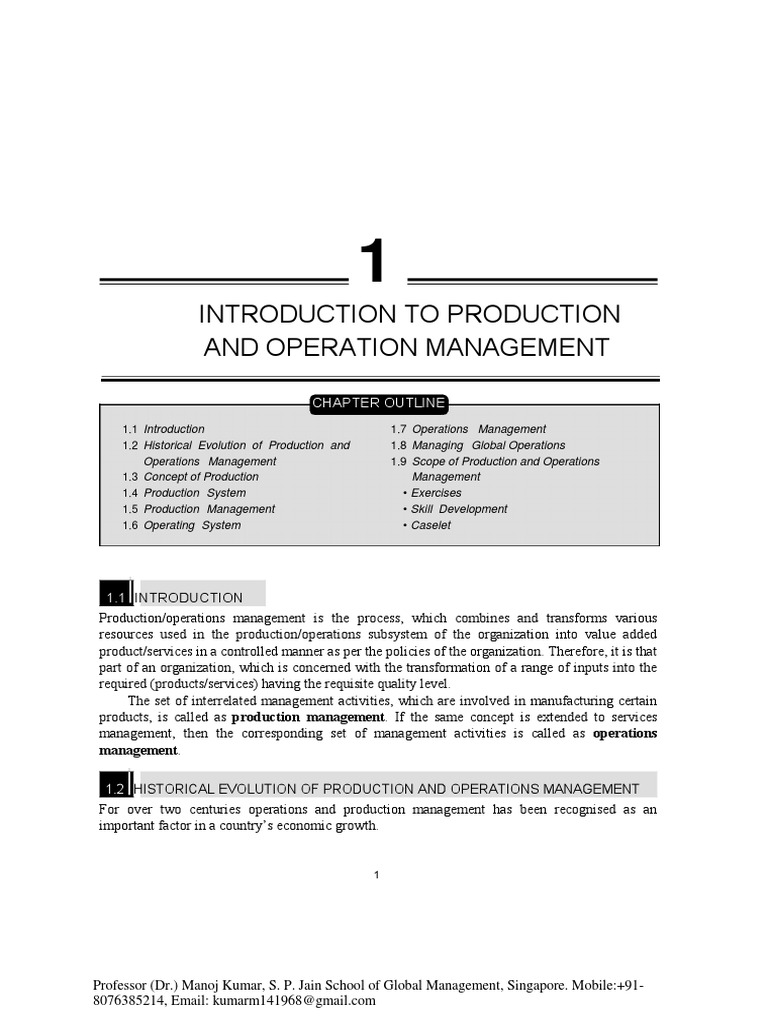 MK Introduction of Operation Management | PDF | Operations Management | Inventory