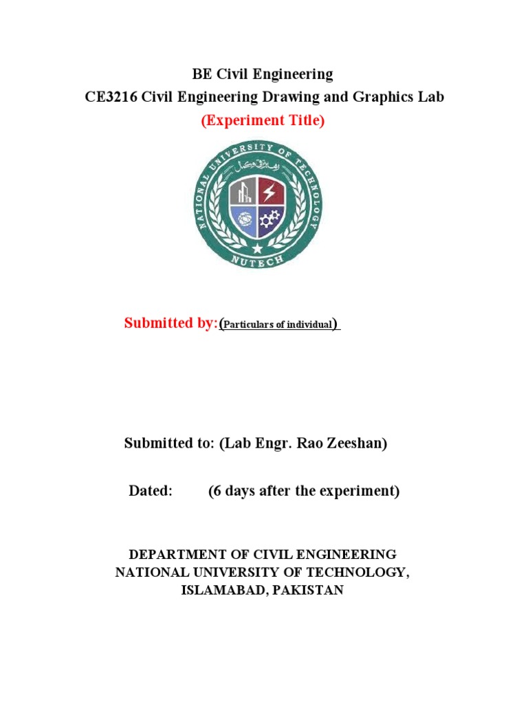 Lab Report Format CE Drawing and Graphics | PDF