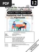 Q1 - EAPP 11 - Module 6 | PDF | Learning | Methodology