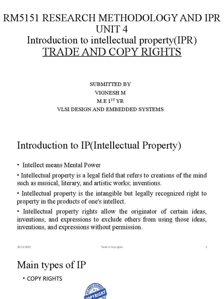 Rm5151 Research Methodology and Ipr | PDF | Intellectual Property ...