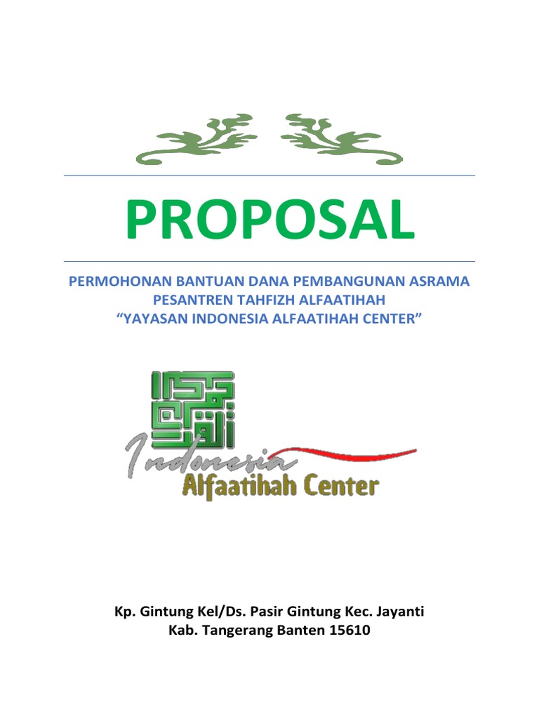 Proposal Lantai 2 Asrama Putra | PDF