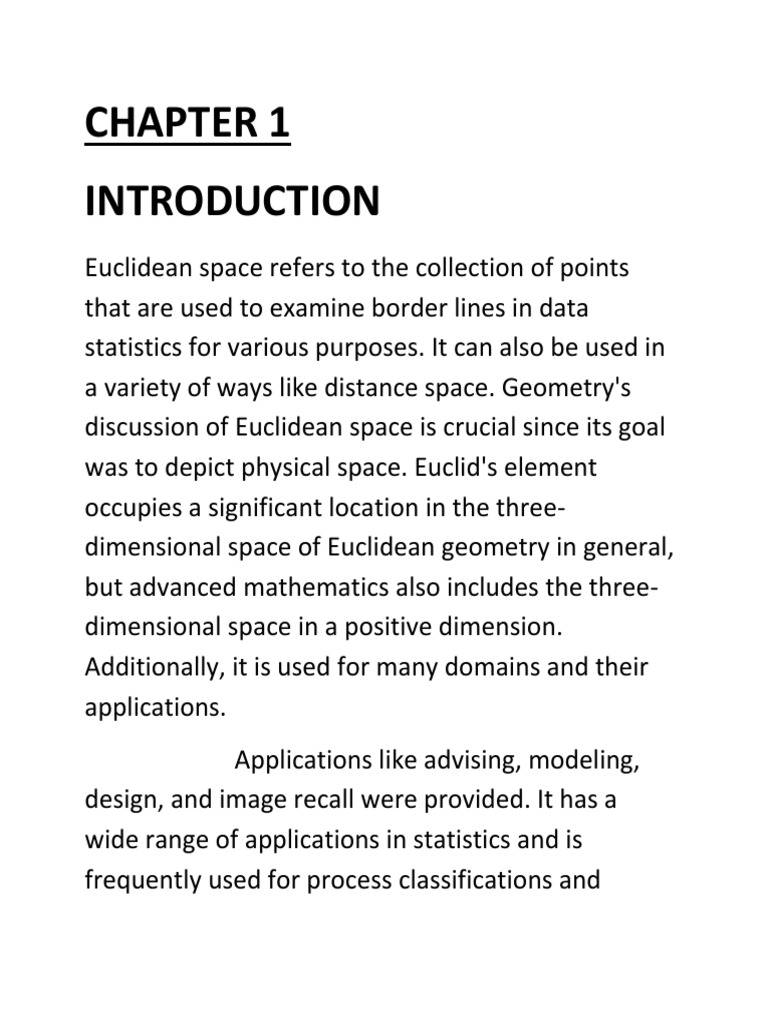 Understanding Euclidean Space Concepts | PDF | Euclidean Space | Euclidean Vector
