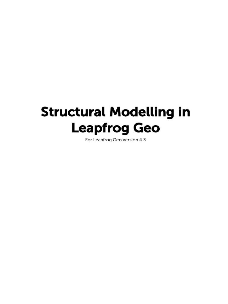 LEAPFROG GeoStructuralModelling | PDF | Topography | Statistics