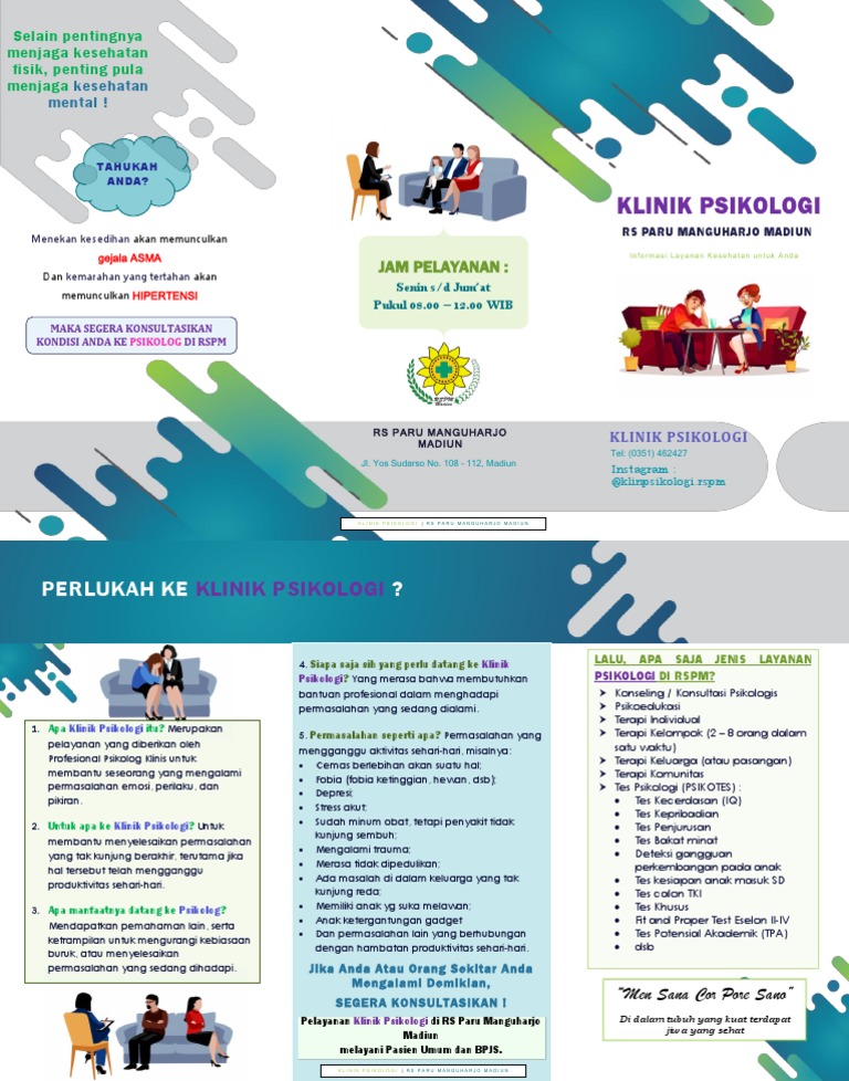 Leaflet PELAYANAN PSIKOLOGI | PDF