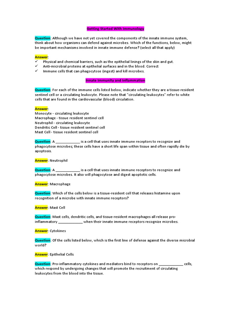 Questions Answers Exam | Download Free PDF | Antibody | Immune System