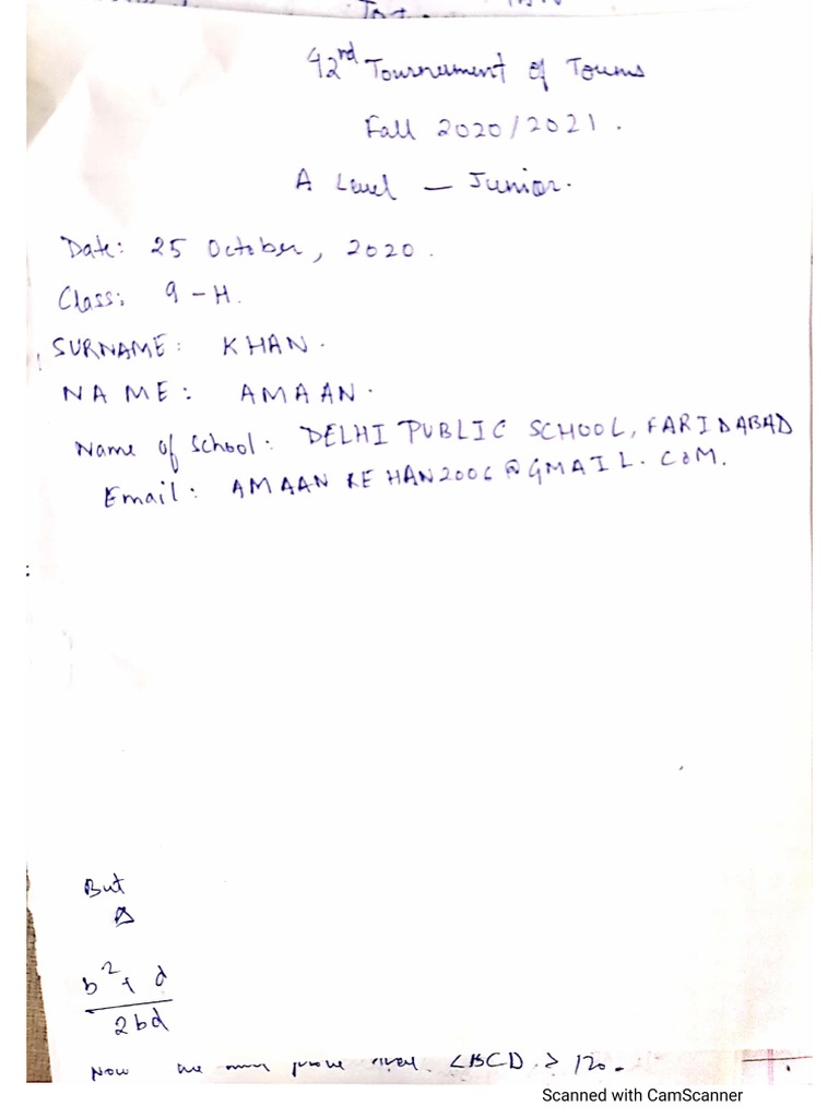 Amaan Khan Solutions | PDF