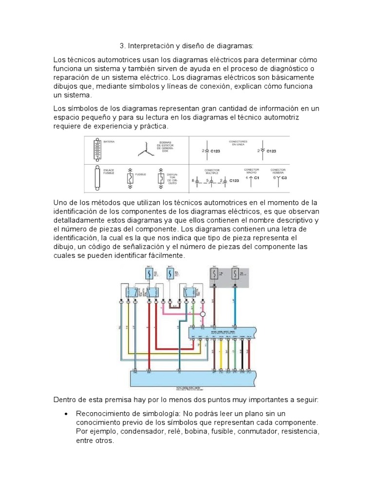Interpretación diagramas eléctricos automotrices | PDF
