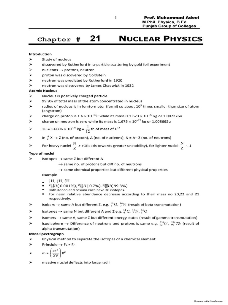 Prof. Muhammad Adeel Islam | PDF