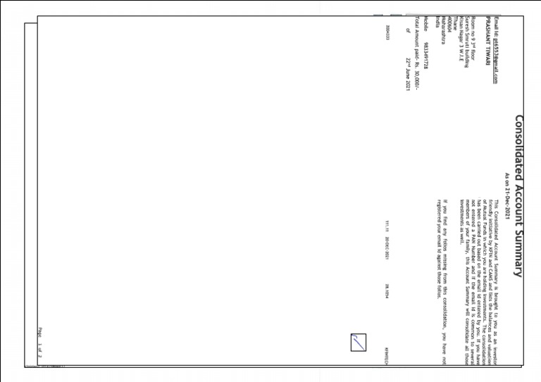 Mutual Fund Payment Receipt-1 | PDF