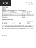 Medical Insurance Premium Receipt-Family | PDF | Insurance | Taxes