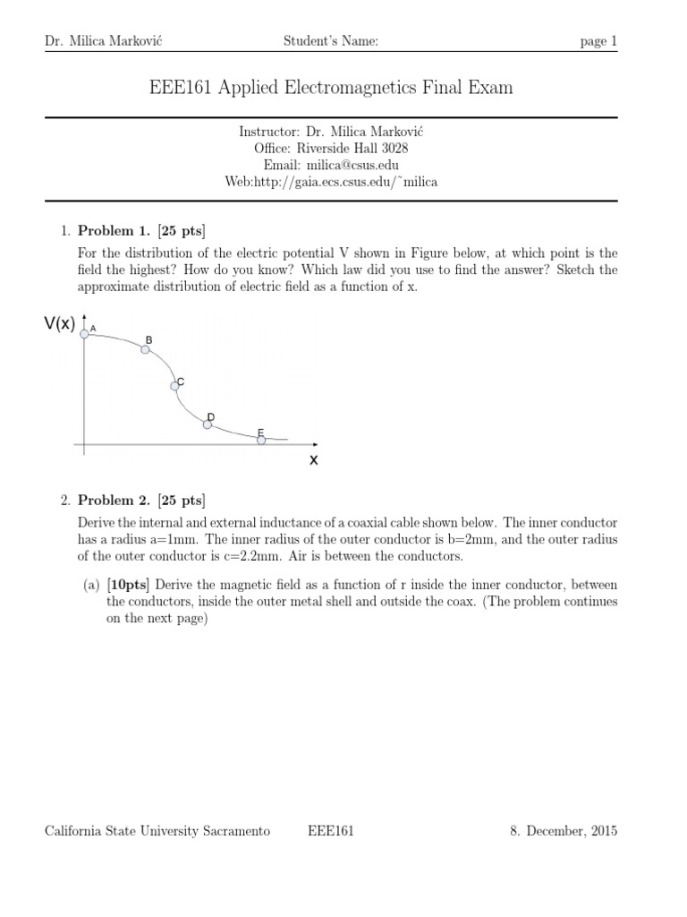 Final Prep | PDF | Coaxial Cable | Inductance