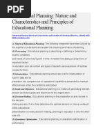 Importance and Types of Educational Planning | PDF | Planning | Goal