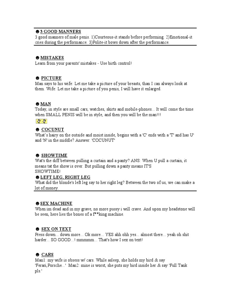 Jokes | PDF | Little Red Riding Hood