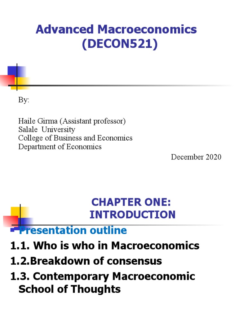 Chapter One | PDF | Macroeconomics | Economics