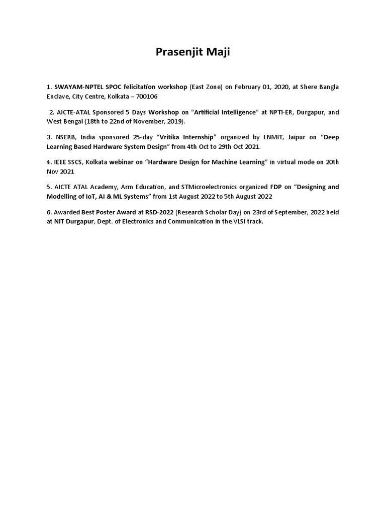 PM Seminar Workshop FDP | PDF