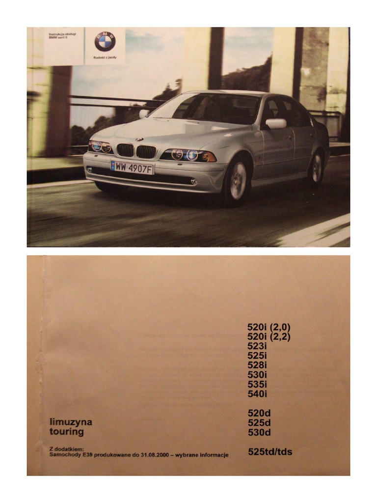 Instrukcja Obslugi BMW E39 PL | PDF