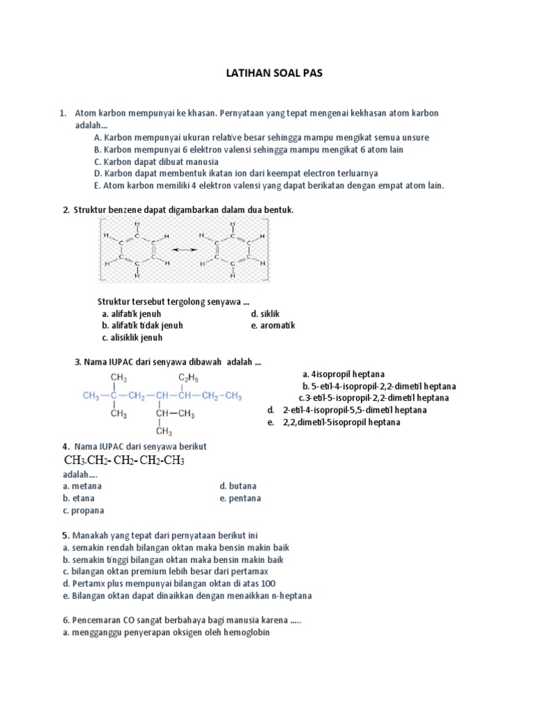 Latihan Soal Pas | PDF