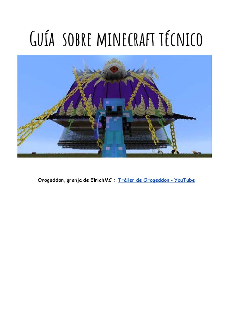 Guía de Minecraft Técnico y Granjas | PDF