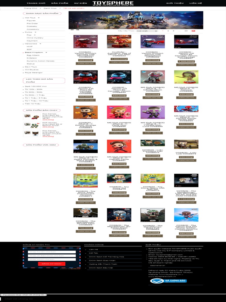 Tất Cả Sản Phẩm - Toysphere | PDF